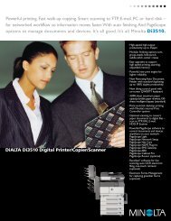 DiALTA Di2510 Digital Printer/Copier/Scanner ... - Copier Works