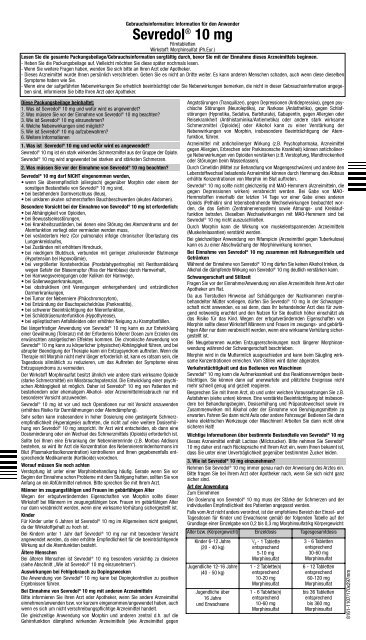 Sevredol - Mundipharma