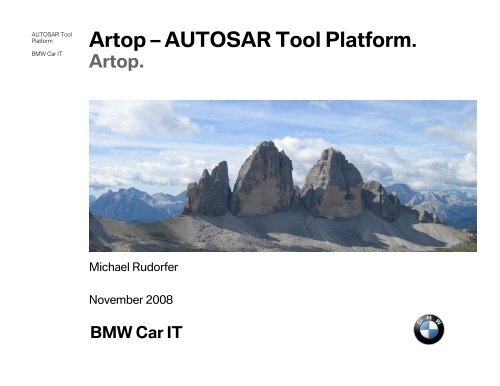 Artop – AUTOSAR Tool Platform.