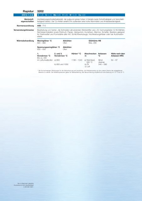 Rapidur 3202 - DEW-STAHL.COM