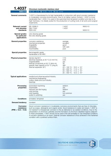 1.4037 - DEW-STAHL.COM