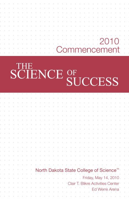 science of - North Dakota State College of Science