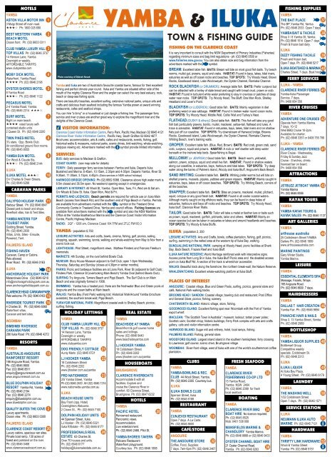 Yamba & Iluka Town & Fishing Guide - Iluka Riverside Tourist Park