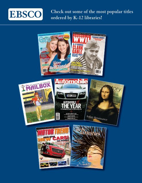 Check Out Some Of The Most Popular Titles - EBSCO.com