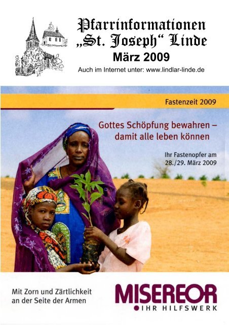 Pfarrinformationen „St. Joseph“ Linde - Bürgerverein Linde eV