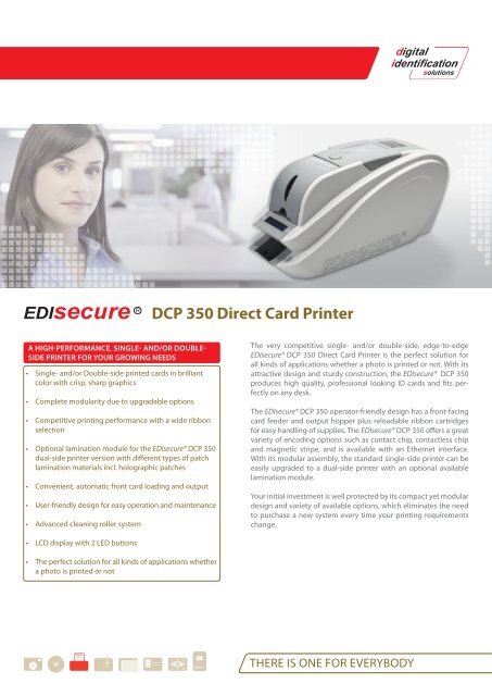 DCP 350 Direct Card Printer - Digital Identification Solutions ...