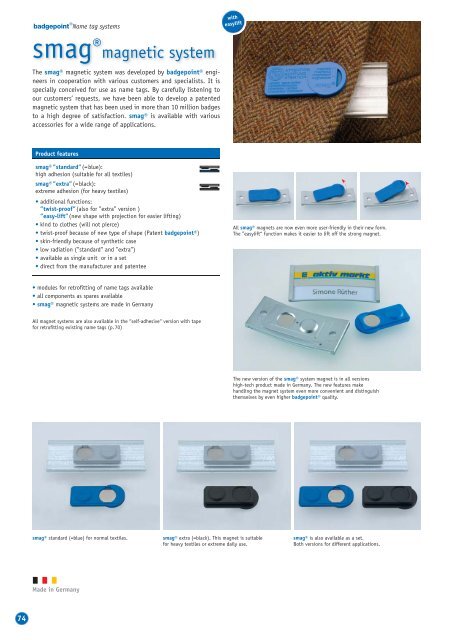 smag®magnetic system