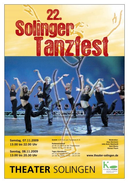 Wir fotografieren das Tanzfest - Theater Solingen