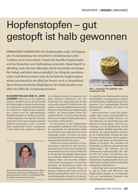 lWie wird das Hopfenstopfen - Barth-Haas Group