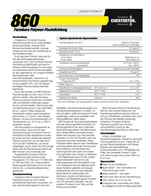 Formbare Polymer-Flachdichtung - Ditec Dichtungstechnik GmbH