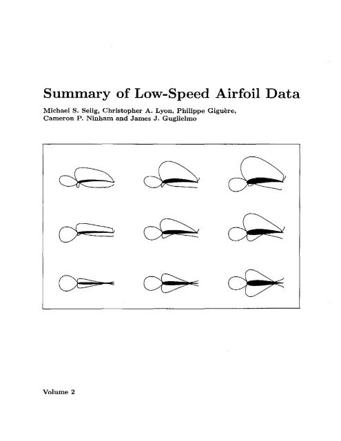 Summary of Low-Speed Airfoil Data - Aerospace Engineering ...