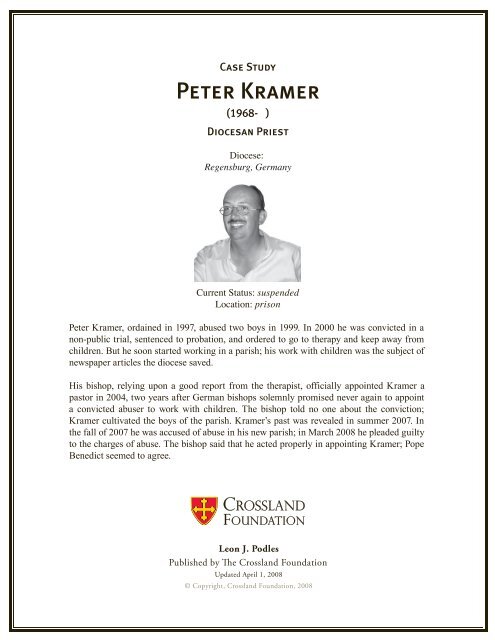 Peter Kramer (priest) - Alchetron, The Free Social Encyclopedia