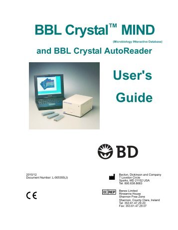 bbl crystal™ identification systems gram-positive id kit - BD