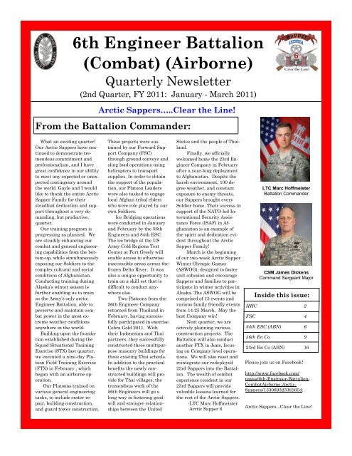 6th Engineer Battalion (Combat) (Airborne) - usarak - U.S. Army