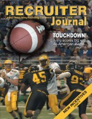 Example DA 61 - USAREC - U.S. Army