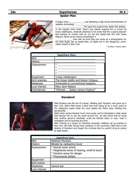 Superheroes ID Worksheet A Chez superheroes-id-worksheet-a-chez