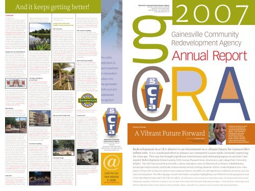 Gainesville Community Redevelopment Agency A Vibrant Future ...
