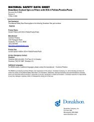 Material Safety Data Sheet Donaldson SCA+ Coolant Liquid
