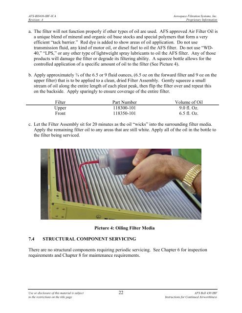 AFS-BH430-IBF-ICA Aerospa