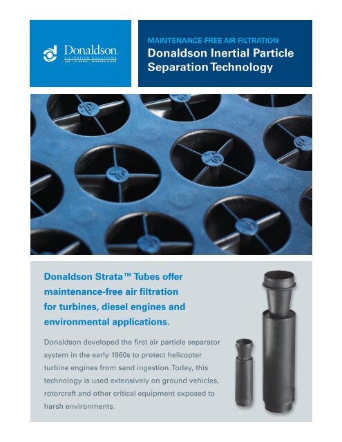 Donaldson Inertial Particle Separation Technology