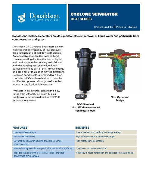 Cyclone Separator DF-C Series - Donaldson Company, Inc.