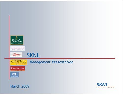Management Presentation March 2009 - SKNL