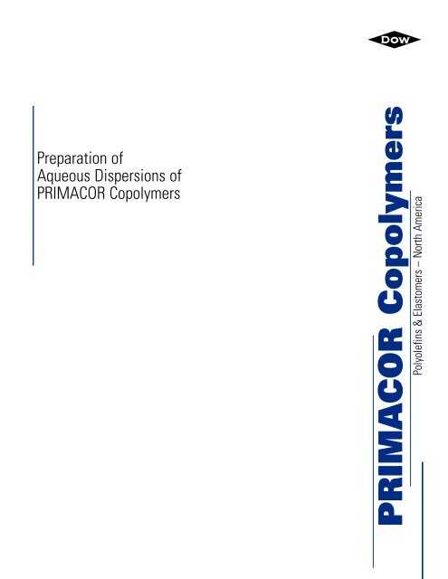 1-NEW Primacor Aqueous - The Dow Chemical Company