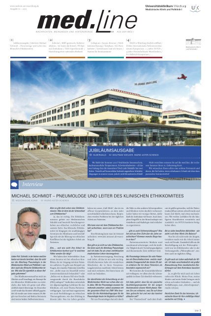 Interview - Medizinischen Klinik - Universitätsklinikum Würzburg Interview - Medizinischen Klinik - Universitätsklinikum Würzburg