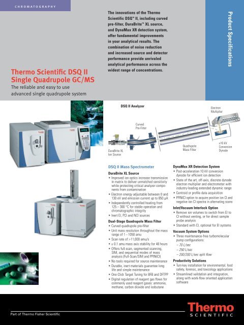 Thermo Scientific DSQ II Single Quadrupole GC/MS - Webpubs.us
