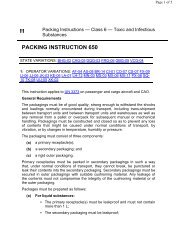 REFORMATTED PACKING INSTRUCTIONS (Effective 1 January ...