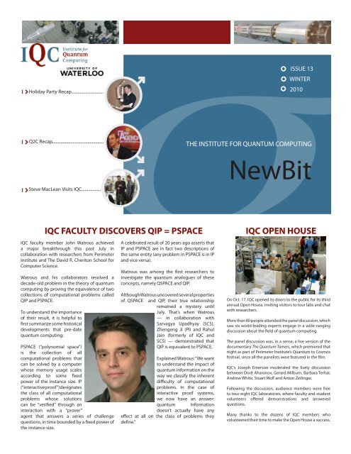 NewBit - Institute for Quantum Computing