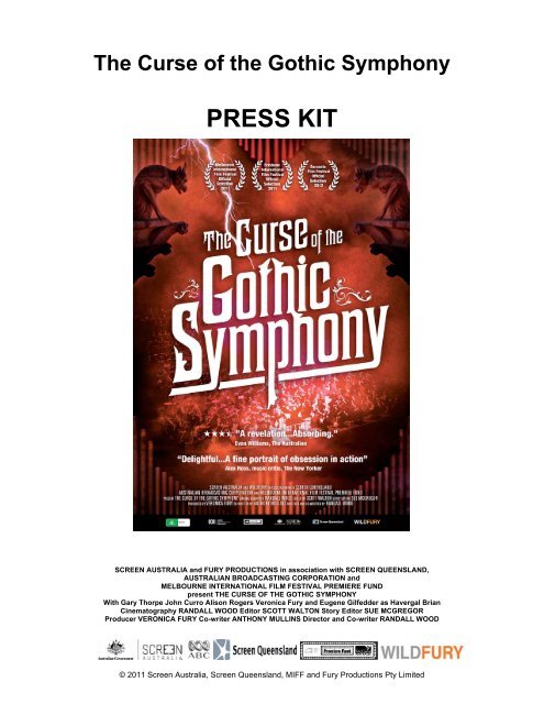 PRESS KIT - The Curse of the Gothic Symphony