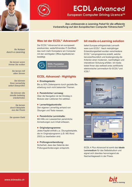 Facts zu ECDL Advanced - bit