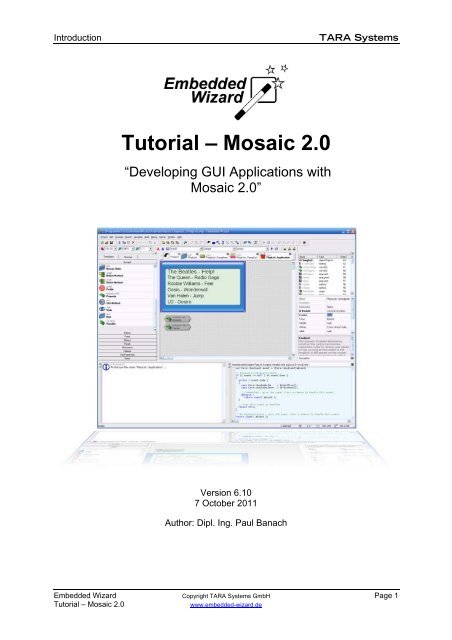 EmWi Tutorial - Mosaic 2.0 - Embedded Wizard