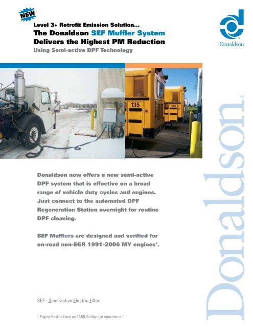 SEF Muffler System Sales Brochure - Donaldson Company, Inc.
