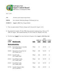 license - Washington State Liquor Control Board