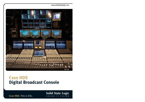C100 HDS Digital Broadcast Console - Solid State Logic