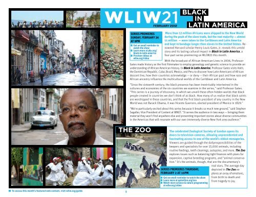 BLACK IN LATIN AMERICA THE ZOO - WNET
