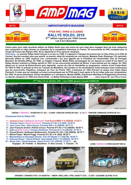 IRC : MECSEK RALLY HONGRIE (8/11) Du 9 au 11 septembre - France