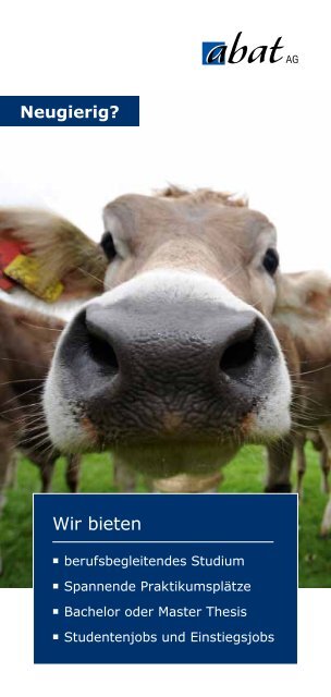 Weitere Informationen zum Thema Studium bzw ... - abat AG