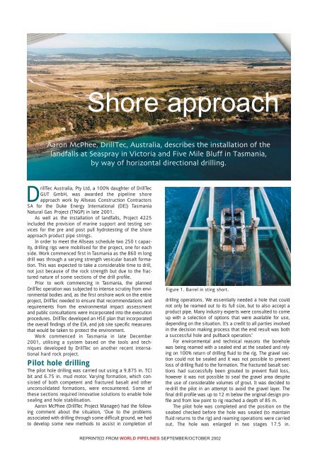 Shore approach - DrillTec GUT GmbH