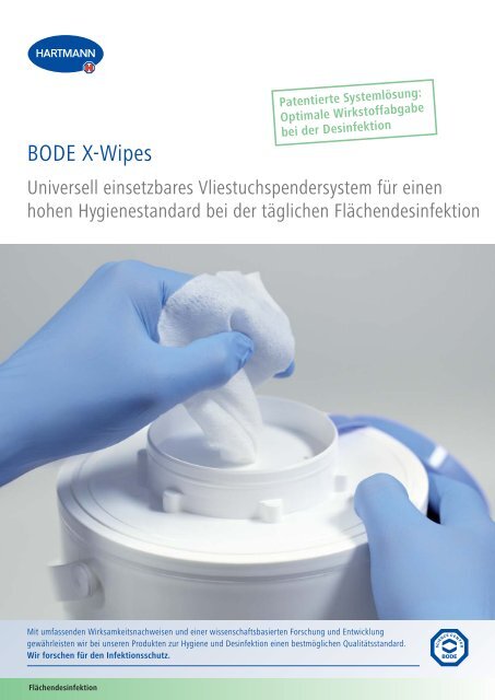 Produktinformation zum BODE X-Wipes System - Praxisdienst