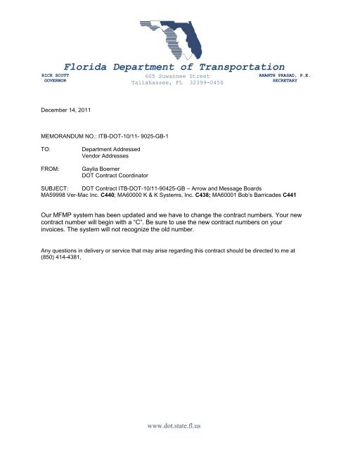 ARROW and Message Boards - Florida Department of Transportation