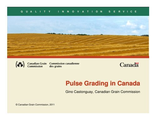 Pulse Grading in Canada