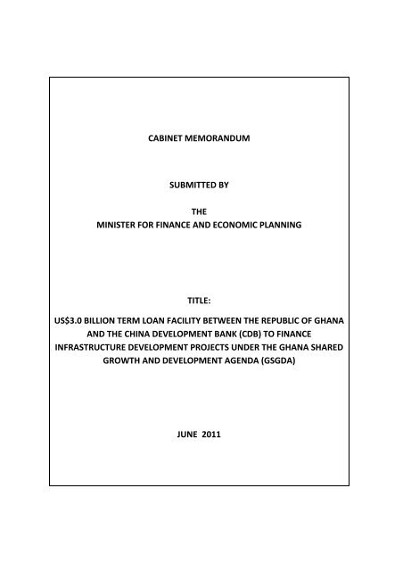 full Cabinet Memo - Danquah Institute