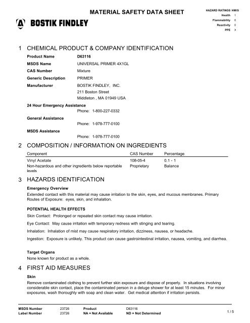 acetic anhydride hazards msds