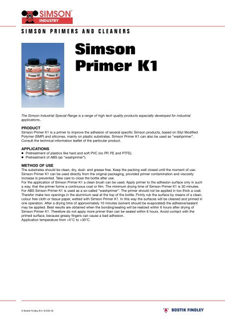 Simson Primer K1 - Nightingale Supply
