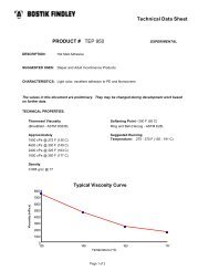 Material Safety Data Sheet - Bostik