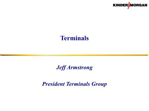 Terminals - Kinder Morgan