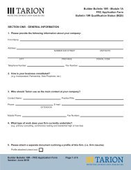 Getting Ready for the Pre-Delivery Inspection - Tarion